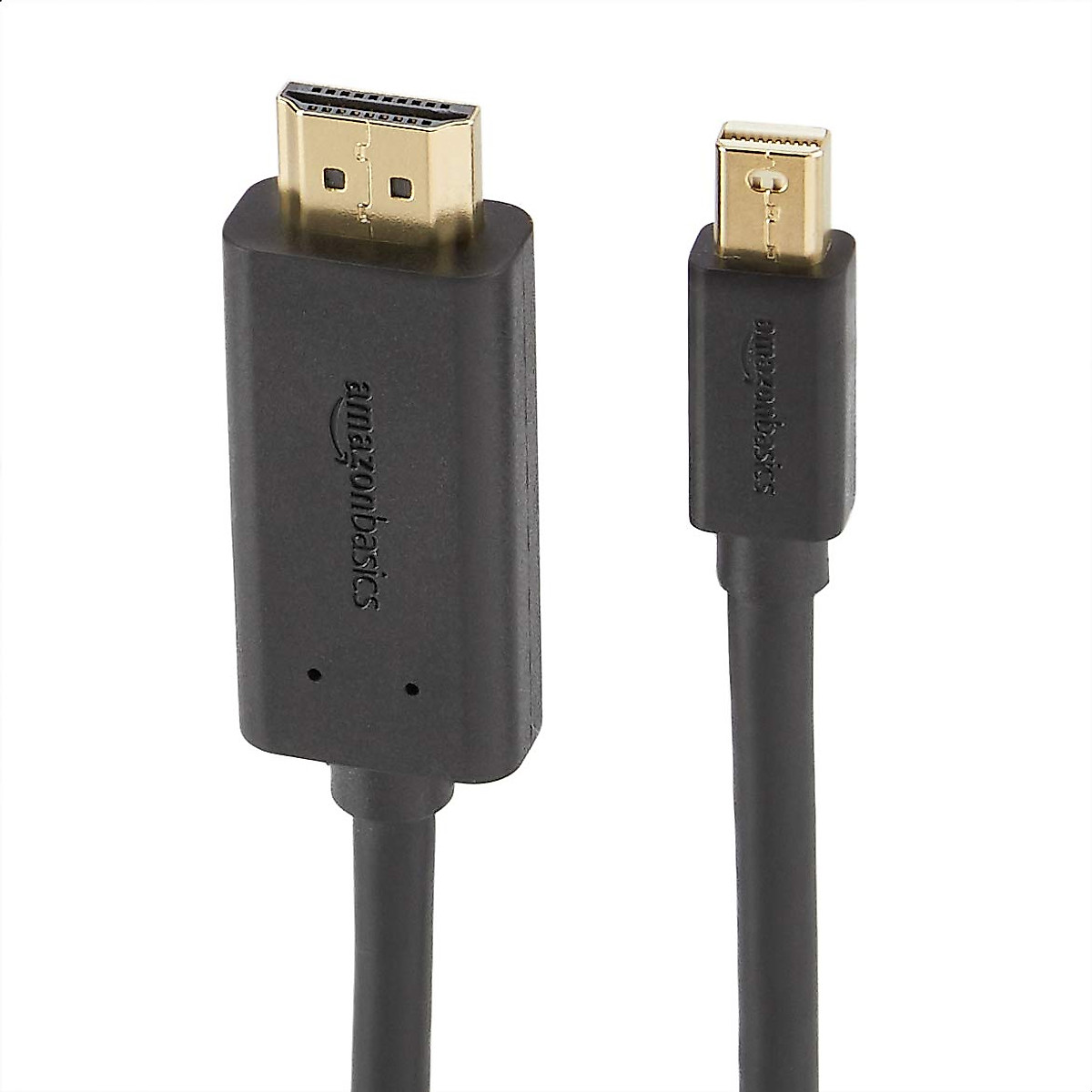 AmazonBasics Mini DisplayPort to HDMI Display Adapter Cable - 6 Feet Bundle with Amazon Basics DisplayPort to HDMI Display Cable - 6 Feet