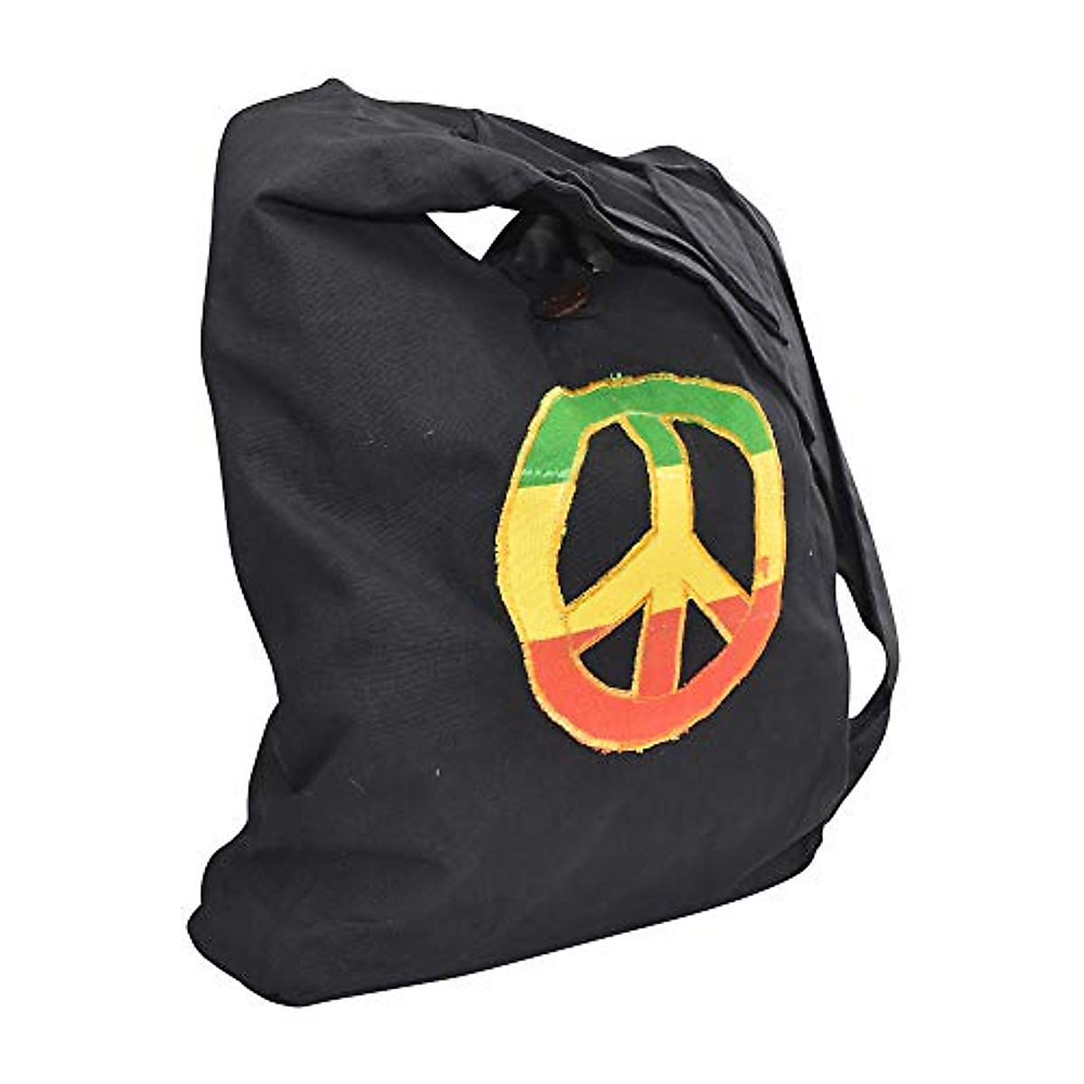 Hippie Bag - Boho Bag - Hobo Hippie Purse - Indie Style Hippie Crossbody Bag - Bohemian Sling Shoulder Bag by Mandala Crafts, Peace Sign