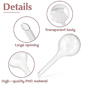 Zddaoole 20 Pcs Clear Plant Watering Globes,Automatic Plant Watering Bulbs,Self Watering Planter Insert,Garden Water Device Plastic Watering Bulbs for Plant Indoor Outdoor