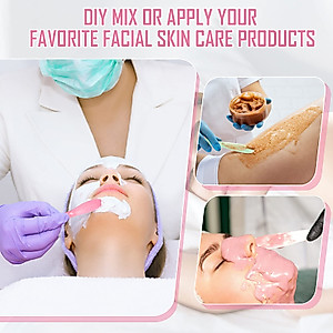 10 Pcs Plastic Cosmetic Spatula Jelly Mask Spatula Skincare Lotion Disposable Spatulas for Facials Face Mask Applicator Makeup Scoop for Facial Tools (Colorful)