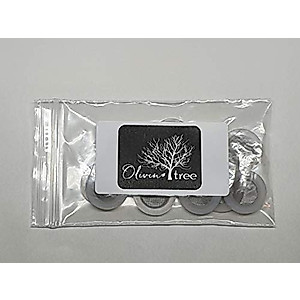 Black 20 pcs Silicone Washer Silicone Filter Gasket for Shower Head Water tap Faucet (White 10 Pcs)