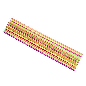 20" Extra Long Neon Straws - Pack of 300ct