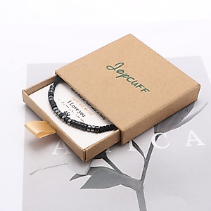 JoycuFF Daughter Gift from Mom Bracelets for Women I Love You Morse Code Bracelet Inspirational Bracelets for Daughter Birthday Christmas Mothers Day Friendship Anniversary Present