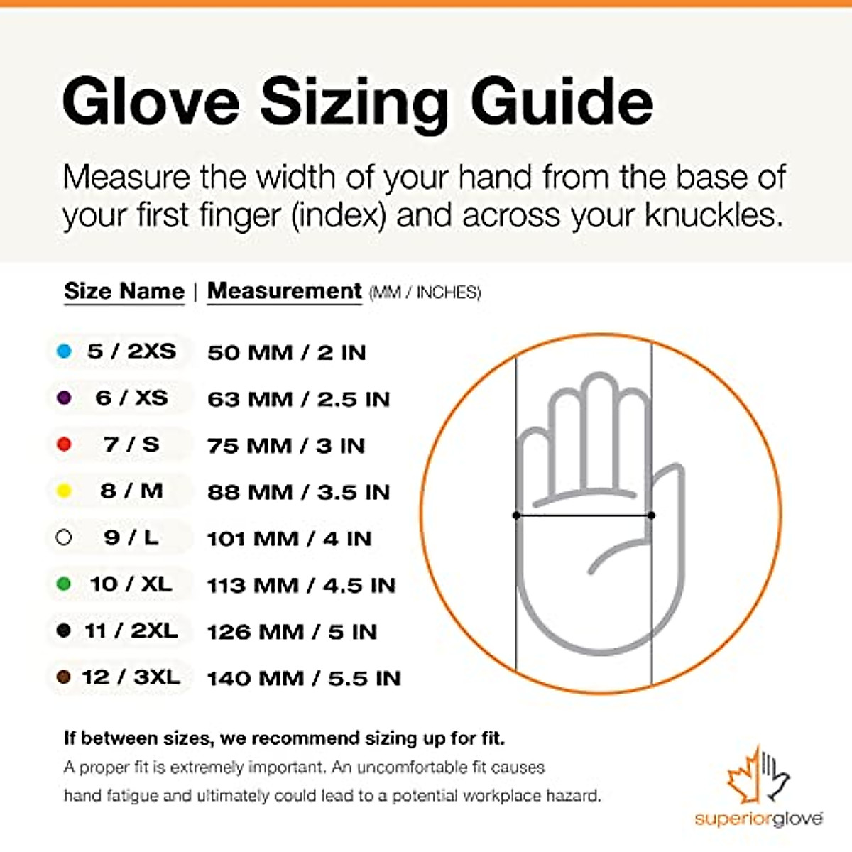 Superior Glove Winter Work Gloves - Fleece-Lined with Black Tight Grip Palms (Cold Temperatures) Freezer Gloves - SNTAPVC - Size Large