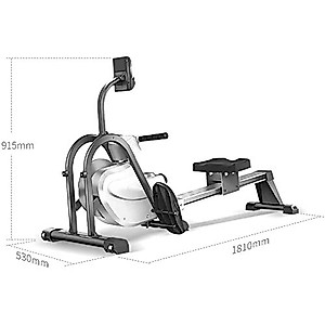 Rowing Machines, Magnetic Rowing Machine Rower Indoor Fitness Equipment Folding Silent Magnetic Adjustable Resistance Fitness Rower for Home