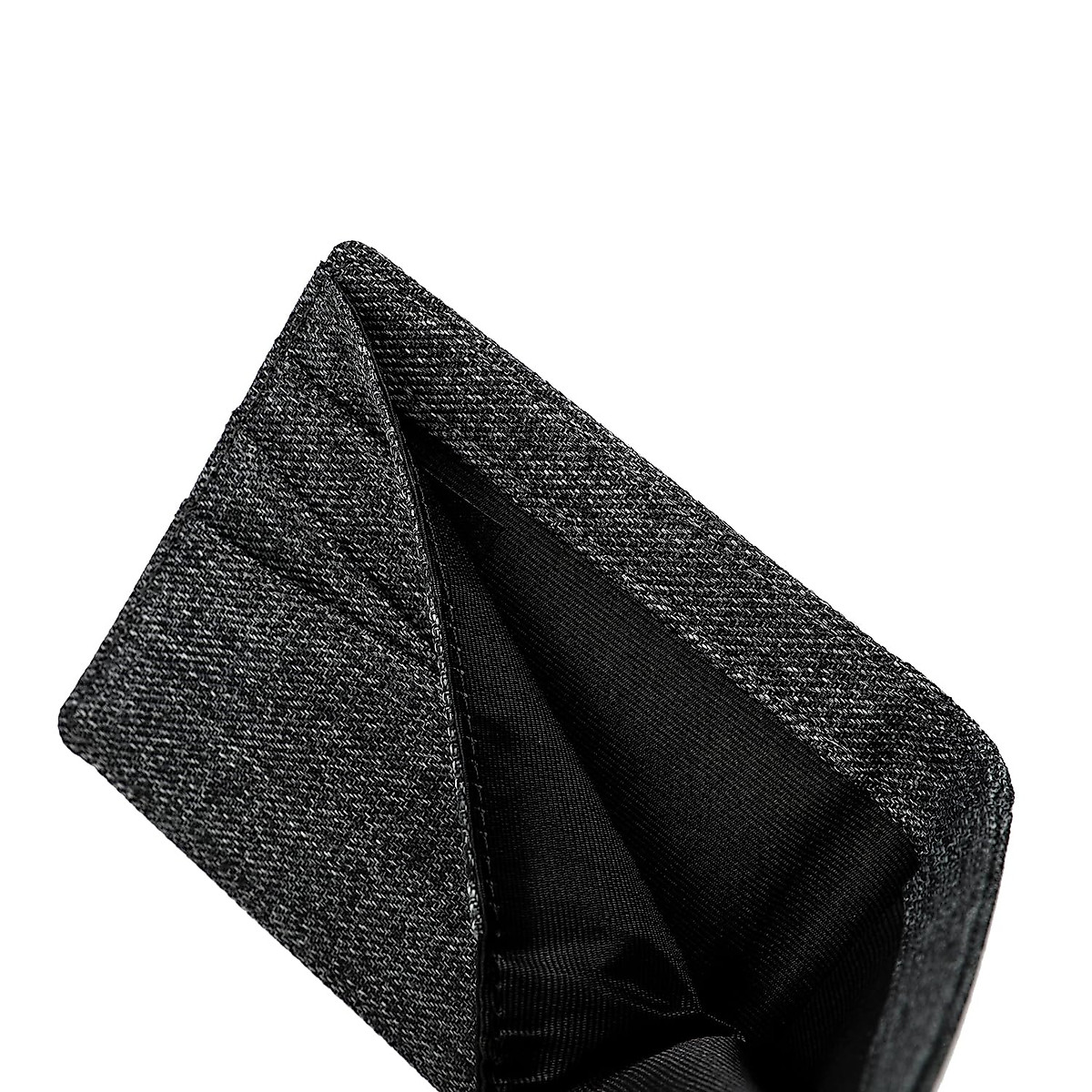 Lanyani Wallets For Boys Men Kids Teens Teenager Fabric RFID Blocking Bifold Wallet Small Thin (Crosshatch Black)