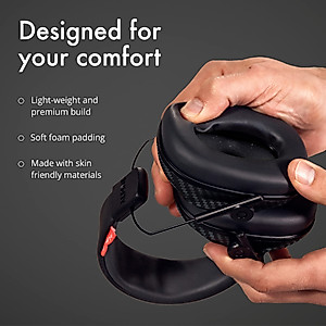 Alpine Racing Pro Earmuff F1® - Earmuffs for Adults - 22 dB - ANSI Certified - Premium Noise Protection for Race Events - High End Carbon - Noise Reduction Headphones - Light-Weight Design