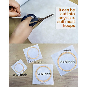 Embroidery Stabilizers, 12 in X 50 Yard Tear Away Stabilizers for Embroidery Machine, 1.8 OZ Embroidery Fabric by DF DUALFERV