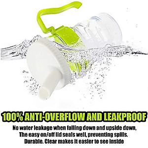 Kirimon Flow Control Spill Proof Cup with Two Style Lids - Spill-Resistant, Leak-Proof,Break-Proof Feeding Cup for Elderly,Disabled and Adults