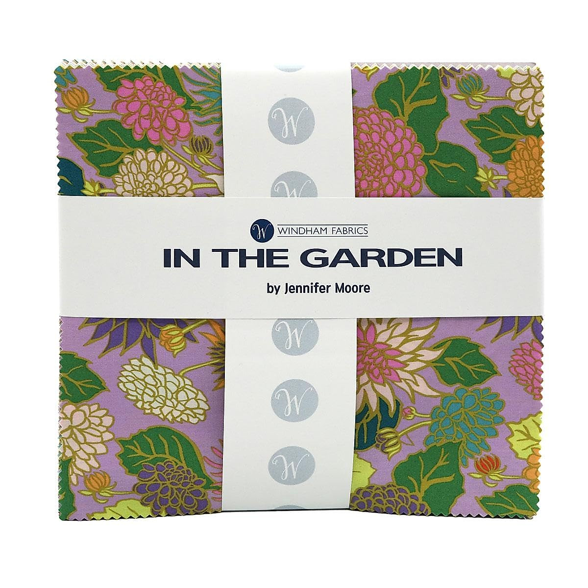 Windham Fabrics in The Garden Jennifer Moore Monaluna Layer Cake Ten Inch Squares