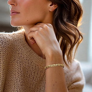 Ross-Simons 14kt Yellow Gold Byzantine Bracelet. 8 inches