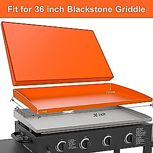 36" Griddle Mat for Blackstone Griddle Cover 36 Inch ENUODA Heavy Duty Food Grade Silicone Griddle Buddy Mat 36 Inch Protect Griddle Year-round, Upgrade All-edge Coverage