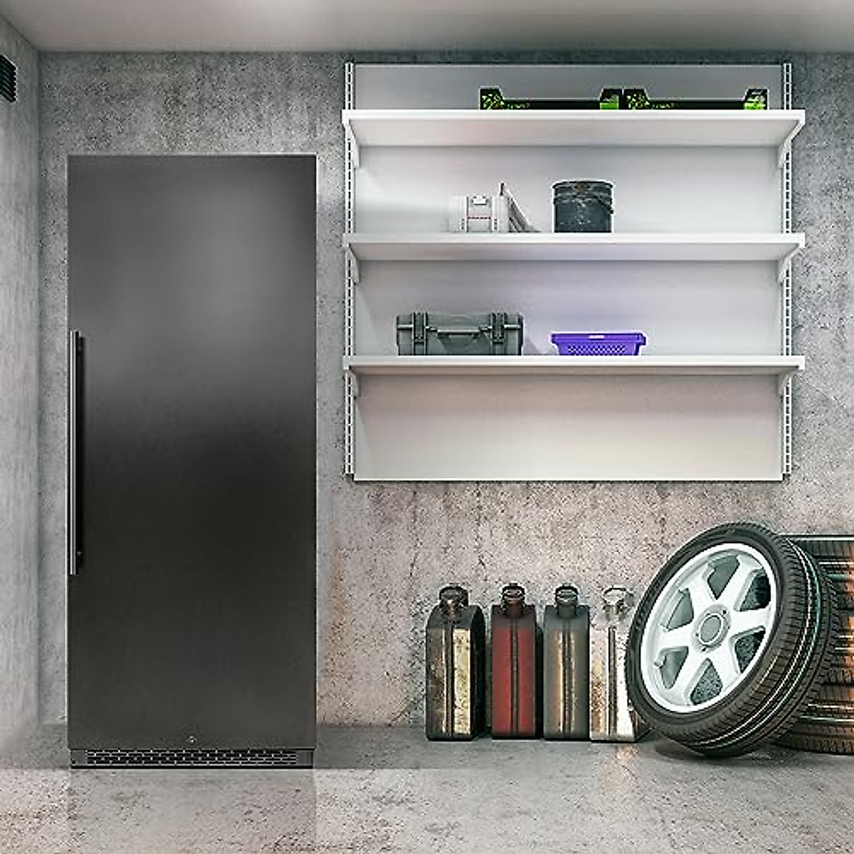 DUURA Elite DE3000WCGWB-R Wine Cooler Refrigerator Dual Zone 300 Bottle Capacity, Freestanding Design, Adjustable Temperature Control, Right Hinge, 30-Inch, Black