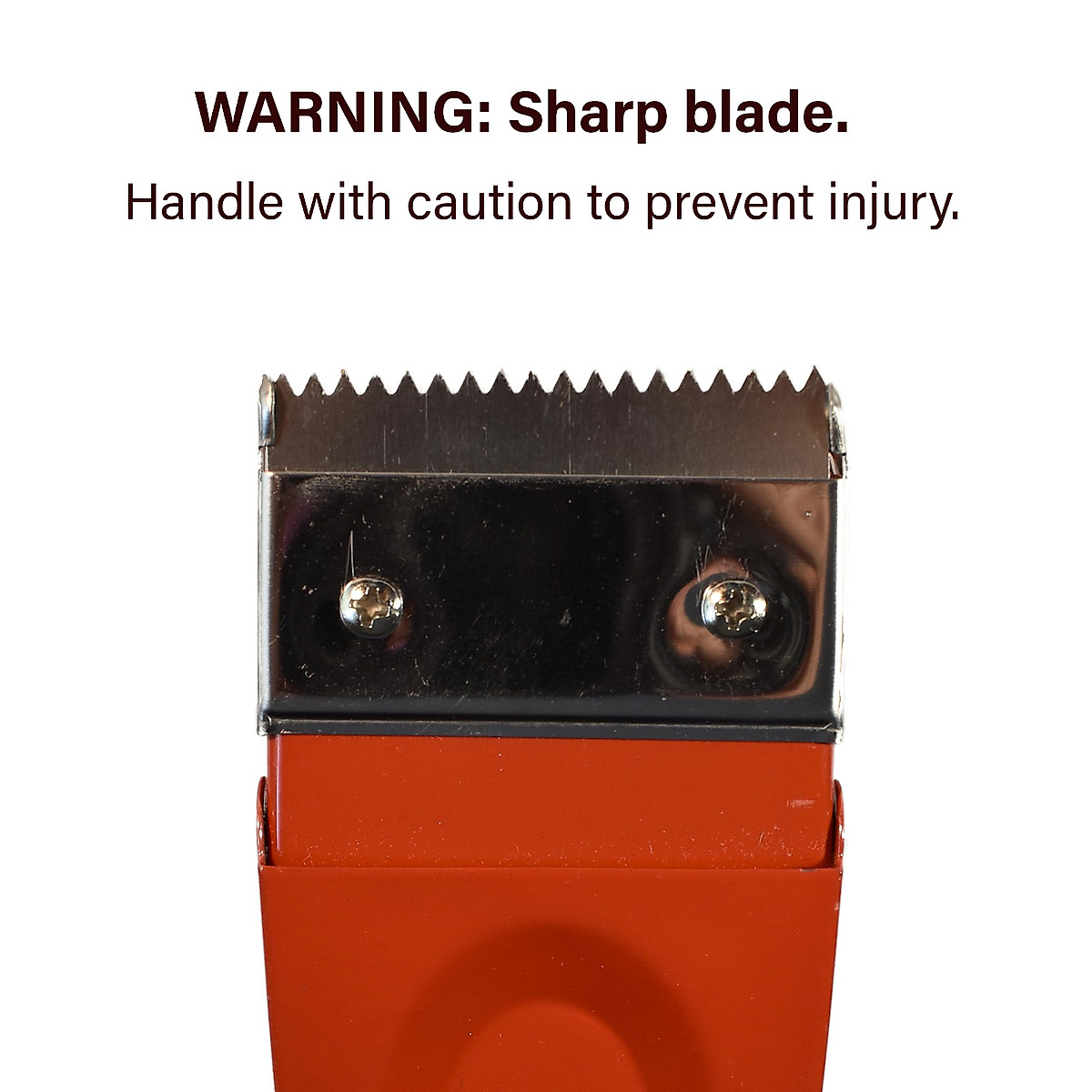 Heavy Duty Steel Packing Tape Dispenser - for 2 inch Wide Tape with 3 inch Inner Paper Core - Hand-Held Professional Quality Metal Packaging Tape Dispenser for Sealing Moving and Shipping Boxes, Red