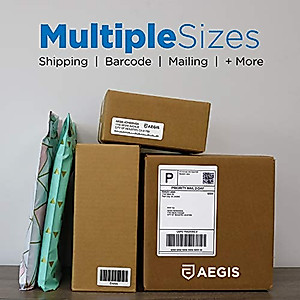 Aegis - Compatible Direct Thermal Labels Replacement for DYMO 30323 (2-1/8" X 4") Shipping & Postage - Use with Labelwriter 450, 450 Turbo, 4XL Printers (12 Rolls)