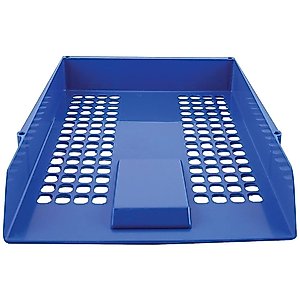 Q Connect Plastic Letter Tray - Blue