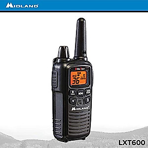 Midland LXT600VP3 36 Channel FRS Two-Way Radio - Up to 30 Mile Range Walkie Talkie - Black (Pack of 6)