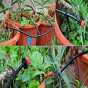 Koleso 25m 4/7mm Irrigator Dripper Hose Kits DIY Micro Drip Irrigation System 30 Drip Nozzles Garden Watering