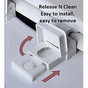 Bath Décor 2Q1R6-40 Deluxe Slow Close Plastic Toilet Seat with Vari-Adjust Lok-Down R'N'C Hinge and Quik-Lok Mounting Hardware, Round, Dresden Blue