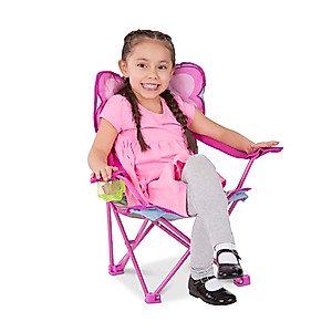 Melissa & Doug Cutie Pie Butterfly Camp Chair (Frustration-Free Packaging) , Pink