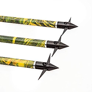 6 Pack Bowfishing Broadhead Fishing Arrow Tip Compound Bow and Crossbow 150 Grain Arrowheads