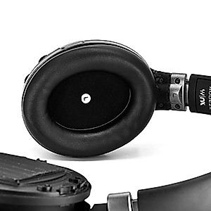 defean Replacement Ear Pads Cover Ear Cushion Compatible with Audeze Mobius/HyperX Cloud Orbit S-Gaming Headsets, Softer Leather and Velour, High-Density Noise Cancelling Foam