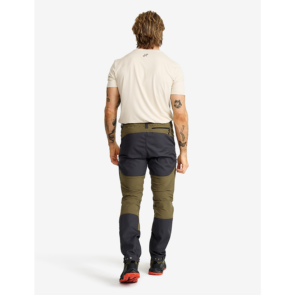 RevolutionRace Men’s RVRC GP Pro Pants, Durable and Ventilated Pants for All Outdoor Activities, Dark Olive, XL