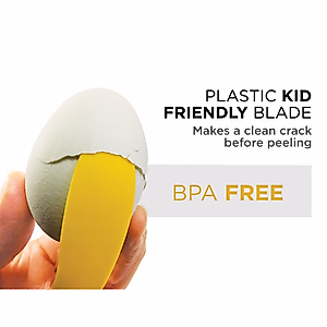 Fusionbrands Eggxactpeel Eggshell Peeler, One Size, Yellow