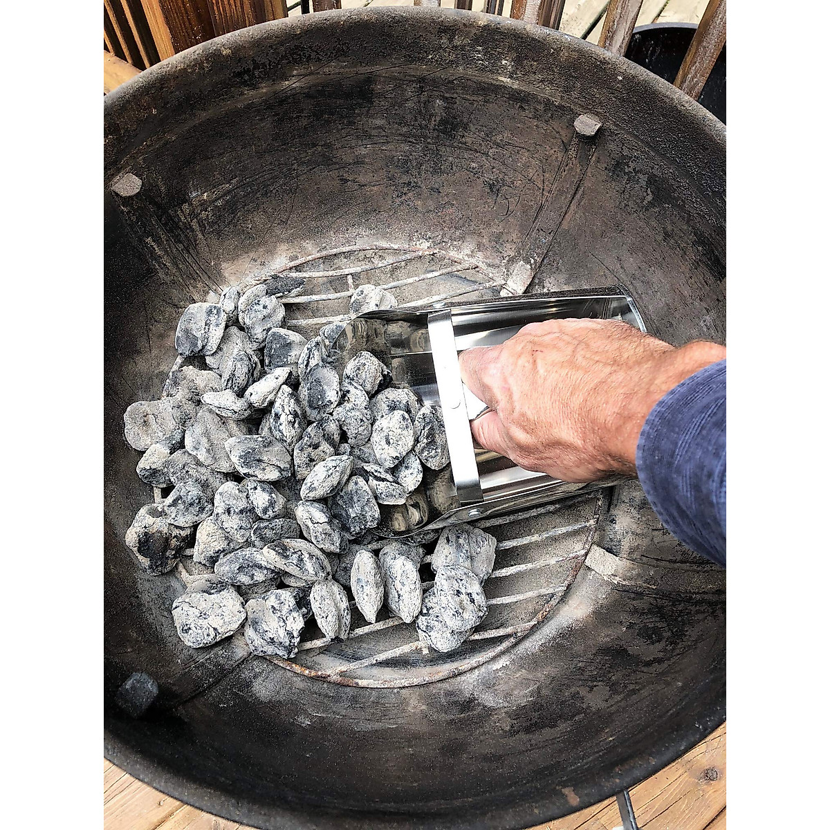 Walden Backyards Ash Scoop - Stainless Steel - Pellet and Coal Shovel - Fireplace and Fire Pit Cleaning Tool