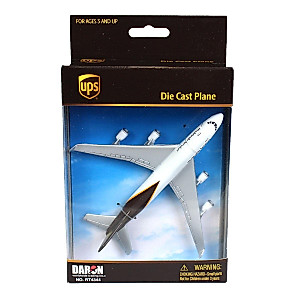 Daron Toy Airplane – UPS – Die-Cast Metal Model Airplane Toy with Plastic Parts for Kids Ages 3+