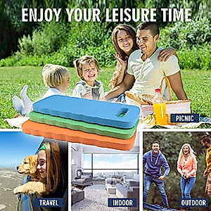 FREEHAWK Garden Kneeler Pad Kneeling Mat for Gardening, Baby Bath, Floor Cleaning, Yoga, Prayers & Exercise High Density Foam Kneeler Gardening Seat Cushion 3-Pack 16.3" x 7.48" x 0.78"