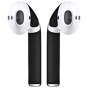 AirPod Skins Protective Wraps | Easy Install | Customize and Protect | Free Lifetime Replacements | Max Coverage | Compatible with Apple AirPods Accessories (Matte Black)