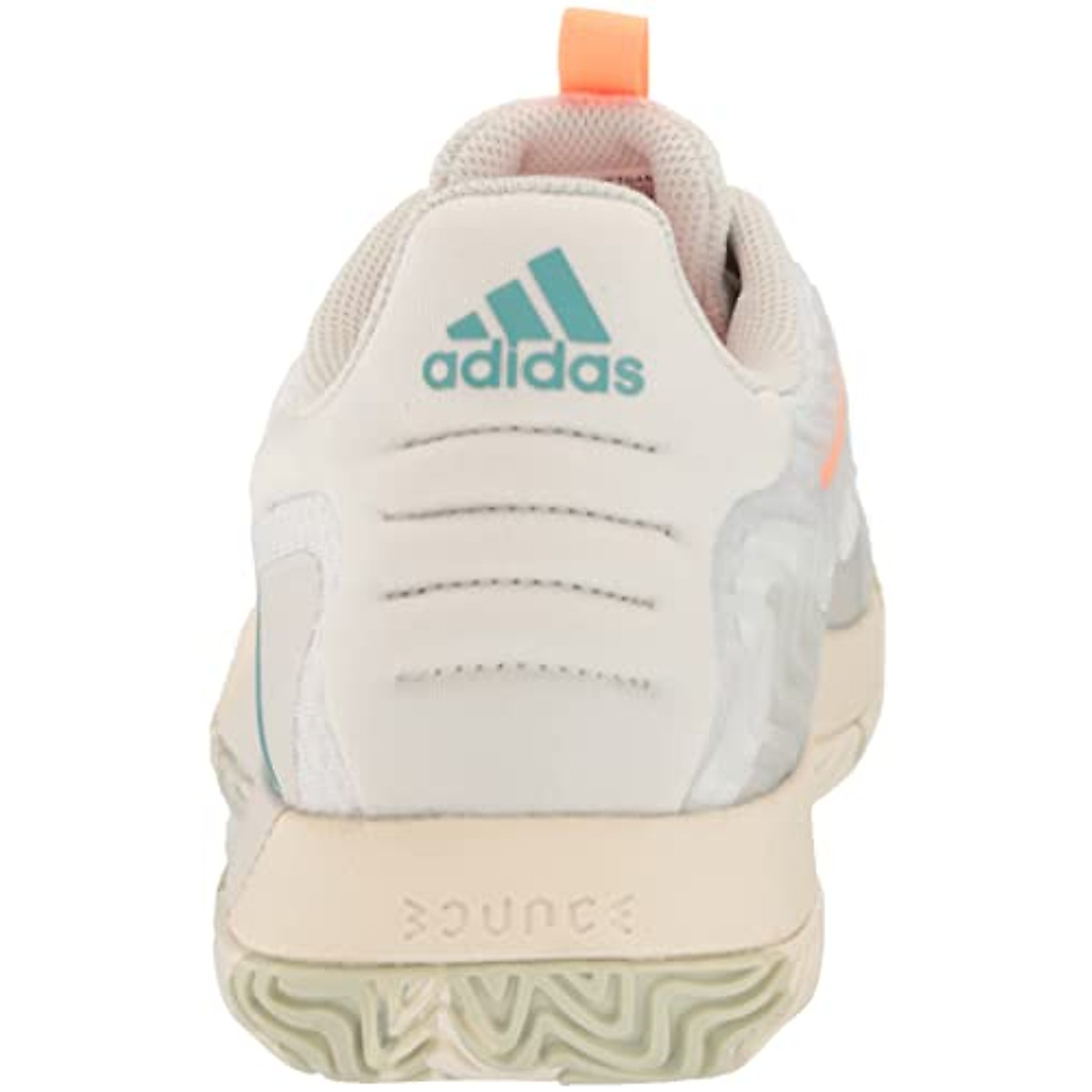 adidas Women's SoleMatch Control Tennis Shoe, White/Mint Ton/Orbit Grey, 9.5