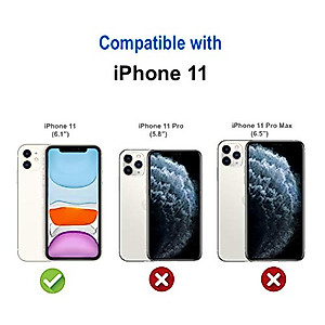 Shamo's iPhone 11 Case, Crystal Clear Anti-Scratch Shock Absorption Cover, TPU Bumper with Reinforced Corners