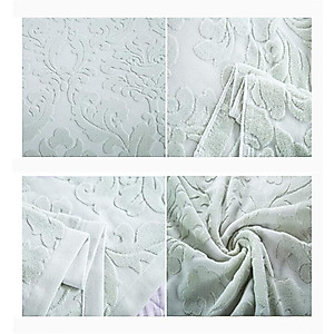 Summer Duvet Towel Blanket, 180 * 220 cm Lightweight Cooling Breathable Towel Quilt Summer Blanket Air Conditioning Blanket 100% Cotton Terry Cloth,Green