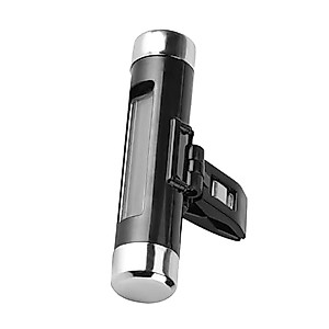 Car Clock Thermometer LCD Thermometer Room Thermometer Automotive Digital Backlight Clock Monitor Clip On Truck Car Measurement Tool (White Background)