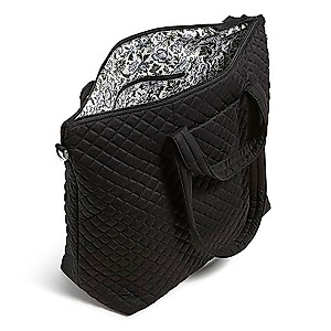 Vera Bradley Cotton Slouchy Tote Bag, Black