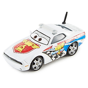 Disney Cars Toys Toys Pat Traxson Die-cast Vehicle, Miniature, Collectible Racecar Automobile Toys Based on Cars Toys Movies, For Kids Age 3 and Older, Multicolor, DXV80