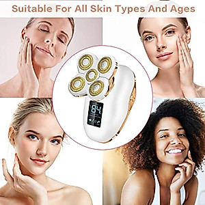 Electric Shaver for Women, Legs Women's Hair Remover, Best Womens Razor for Body Face, Bikini, Nose Hair Trimmer, Personal Hair Removal for Ladies Gift