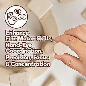 Taksa Toys Ancient Greek Dome Stem Toys Educational Stackable Building Blocks, for Kids Ages 7 8 9 10+ Years Old, Indoor Premium Architectural Kit Construction Games, Montessori Children Toys 54 Pcs