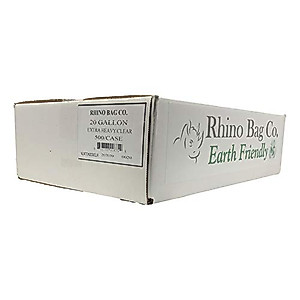 Norton Supply Rhino Bag: 20 Gal Capacity Heavy Duty and Waterproof Large Clear Plastic Storage Bags Jumbo Size for Clothes, Comforters, Luggage, Bedding, Travel Supplies, Packing and Moving - Reusable