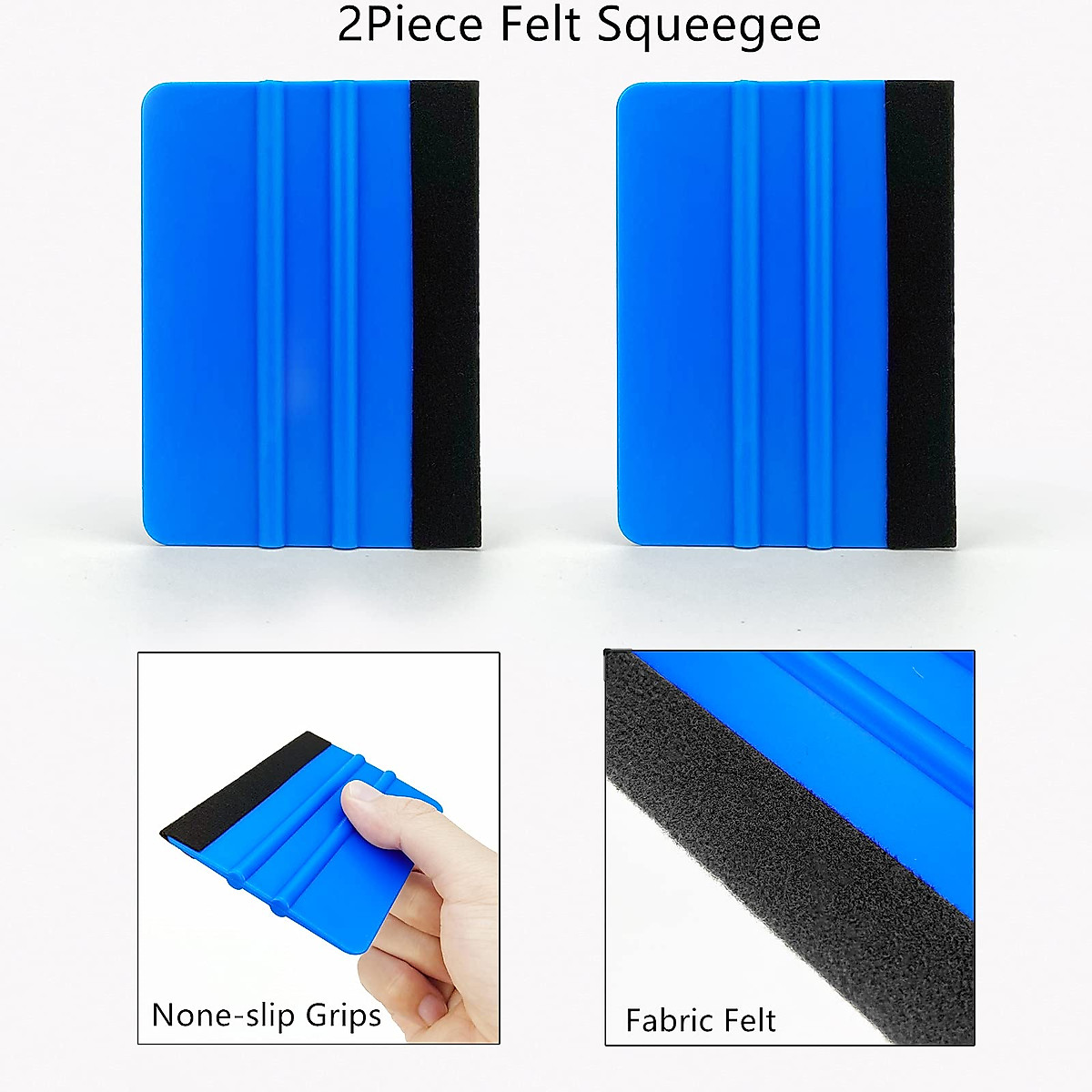 Car Install Tools for Vinyl Wrap, Vehicle Tint Window Film Kit Includes Vinyl Wrap Magnets, Edge Trimming Tools, Felt Squeegee, Wrapping Cutter, 9mm Knife