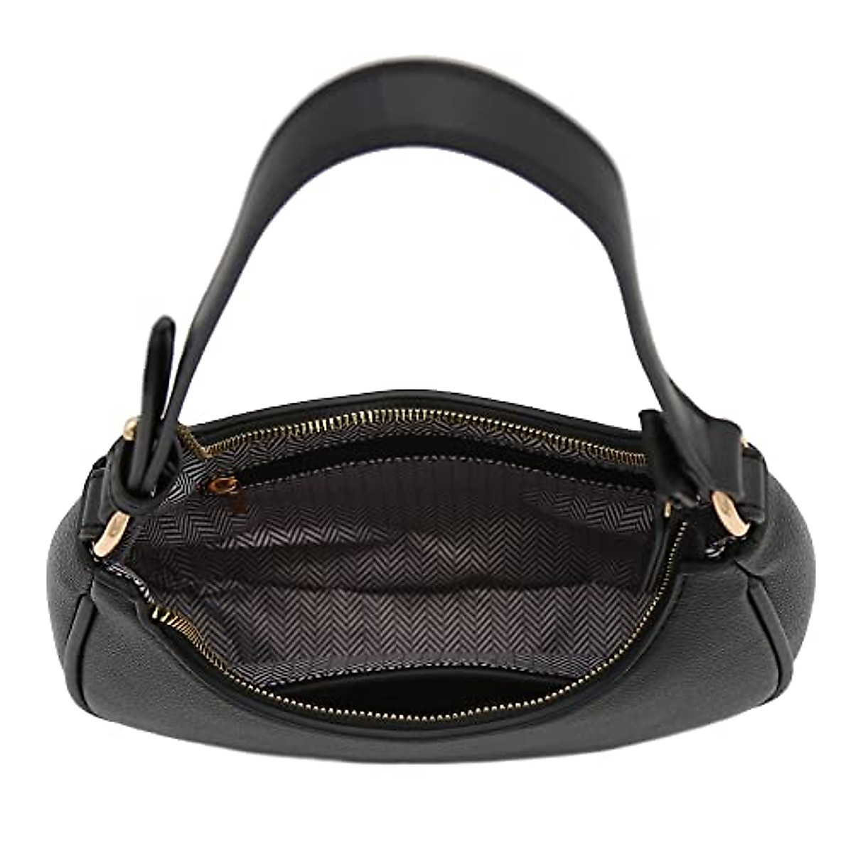 Small Crescent Shoulder Bag Under the Arm Purse (Black)