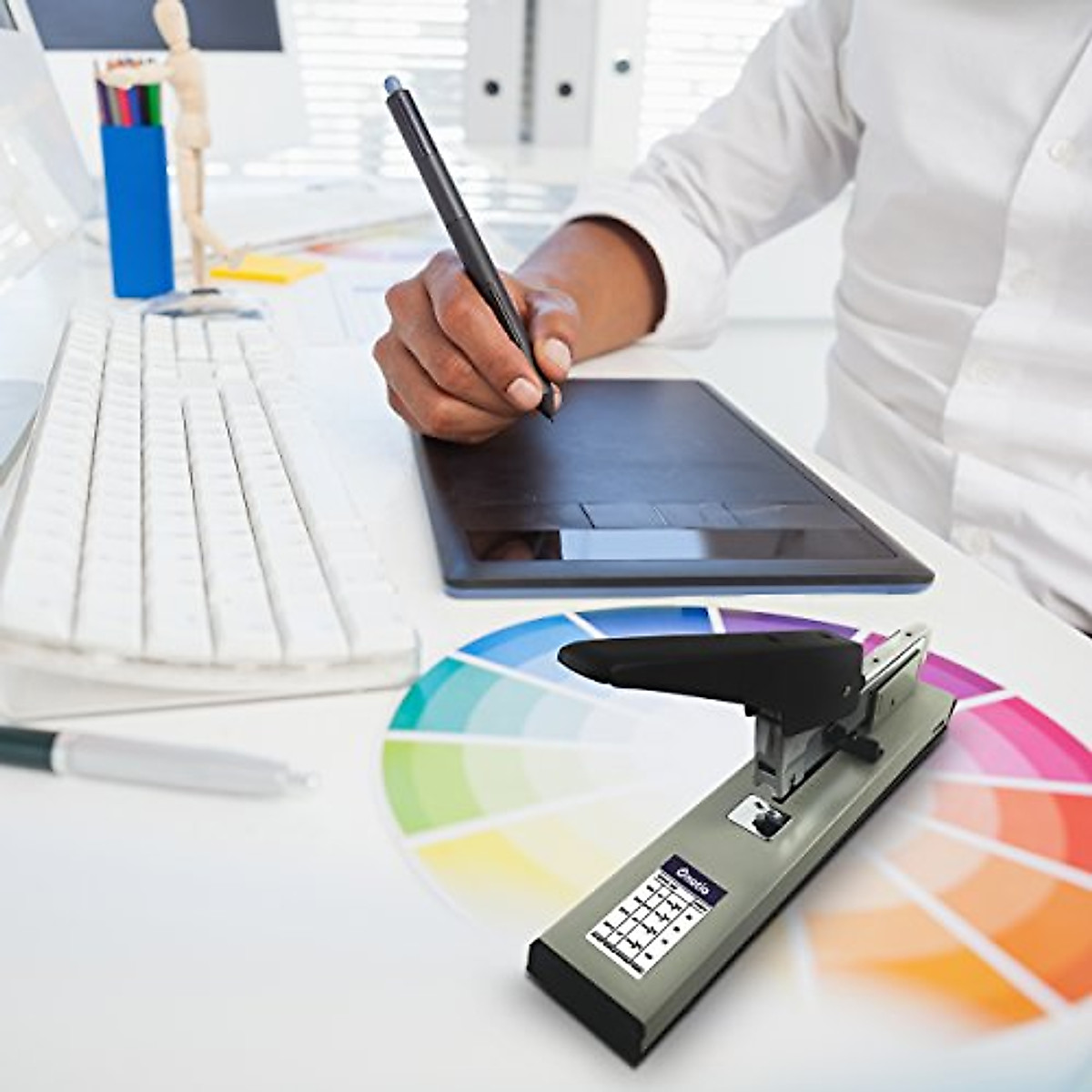 Onotio Heavy Duty 100 Sheet High Capacity Office Desk Stapler with 1000 Box Staples