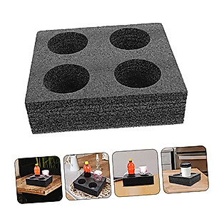 3pcs Knitted Cotton Cup Holder Beverage Takeout Tray Milk Tea Holders Holders Coffee Cup Rack Beverage Packing Rack Outdoor Epe Foam Composite Pearl re-usable