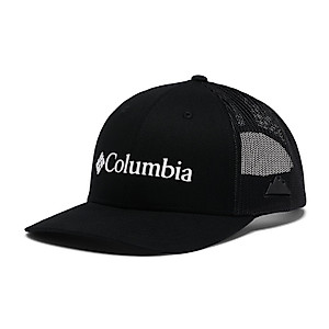 Columbia Men's Mesh Snap Back Hat, Black/Weld, One Size