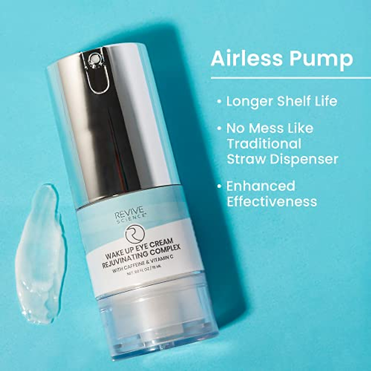 Firming and Brightening Eye Cream with Caffeine - Caffeine Eye Cream for Dark Circles and Puffiness with Collagen and Niacinamide - Moisturizing Under Eye Cream for Wrinkles and Fine Lines - 0.5 Fl Oz