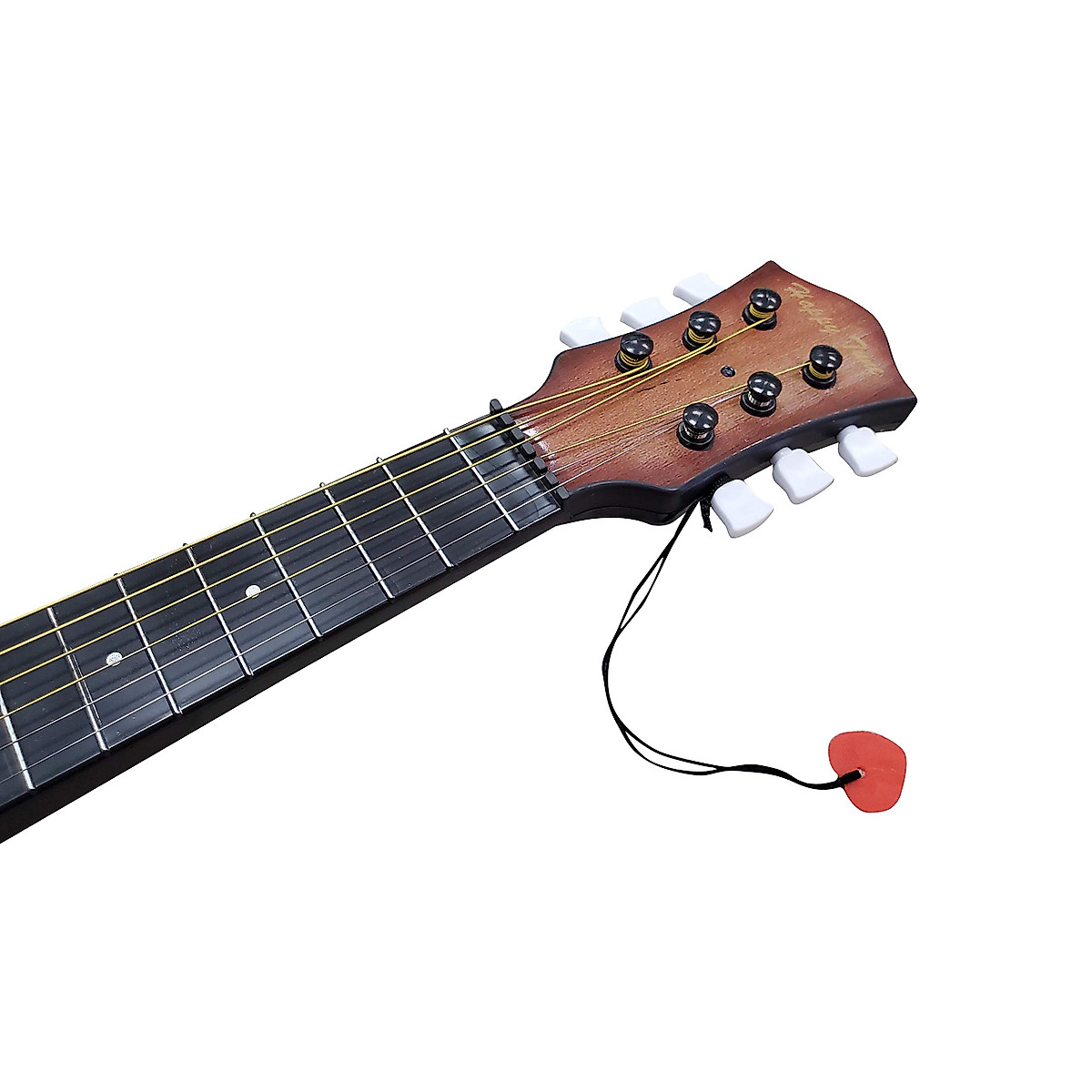 23" Acoustic Guitar, Kids 6 String Toy Guitar - Realistic Steel Strings - Beginner Practice First Musical Instrument for Children, Toddlers (Walnut)