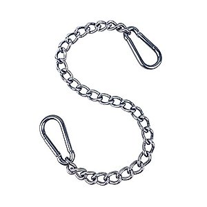Hanging Chair Chain with Two Carabiners, Stainless Steel Hanging Kits for Hammocks Punching Bags Heavy Duty 400LB Capacity Indoor Outdoor