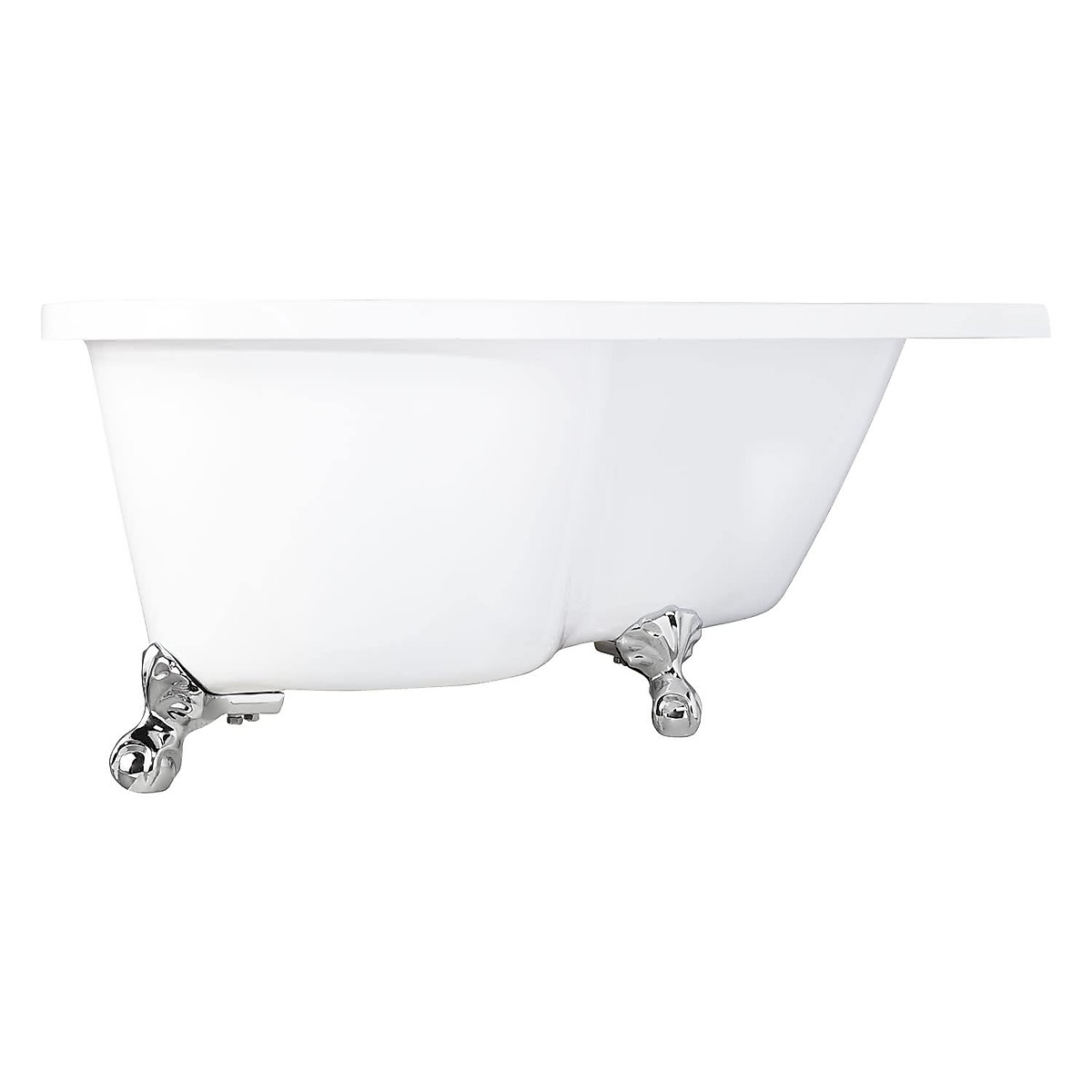 Signature Hardware 263990 Talia 70" Acrylic Soaking Corner Tub - White